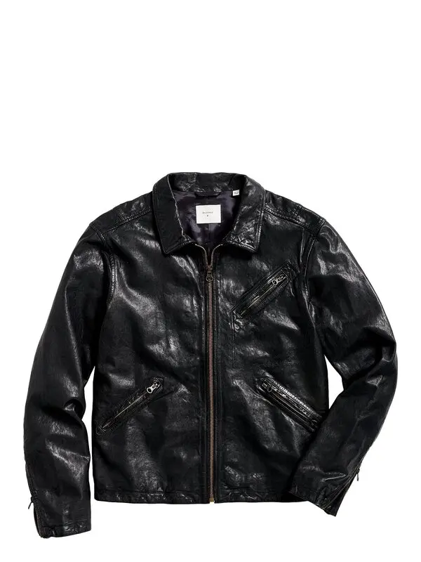 Billy Reid Blake Leather Jacket - Black