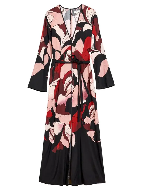 Billy Reid Winter Rose Maxi Dress - Red,black