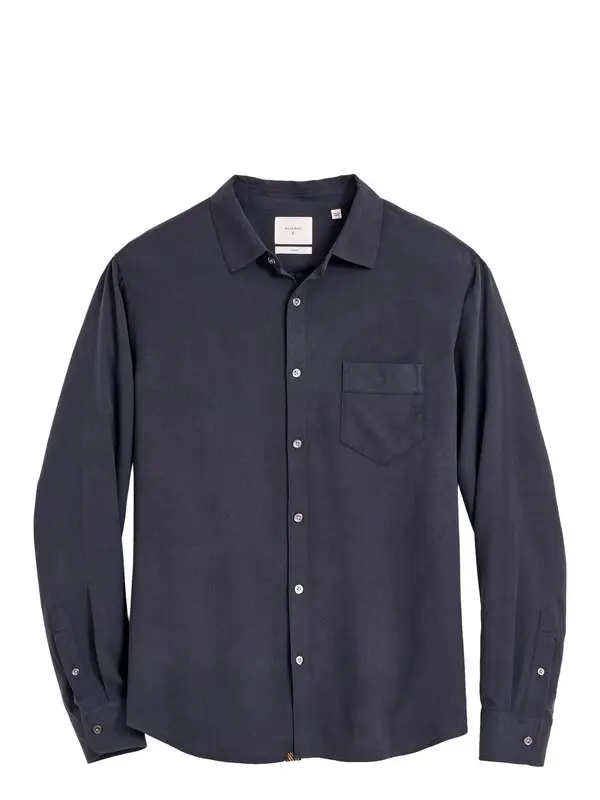Billy Reid Silk John T Shirt - Blue