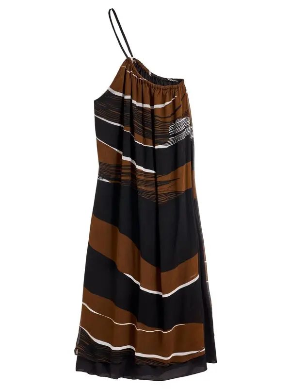 Billy Reid Desert Wave Silk Cocktail Dress - Multi Colored