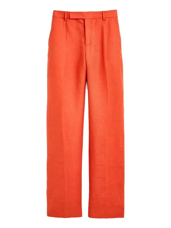Billy Reid Wide Leg Flat Front Trousers - Sunset