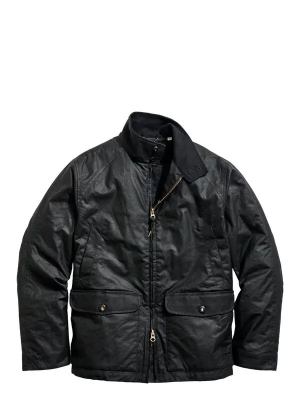 Billy Reid Waxed Hunting Jacket - Black