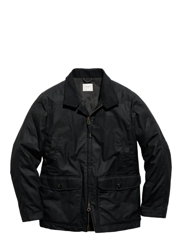 Billy Reid Waxed Hunting Jacket - Black