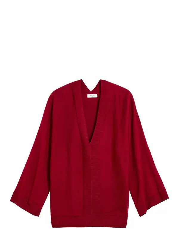 Billy Reid V-neck Dolman Sweater - Rhubarb