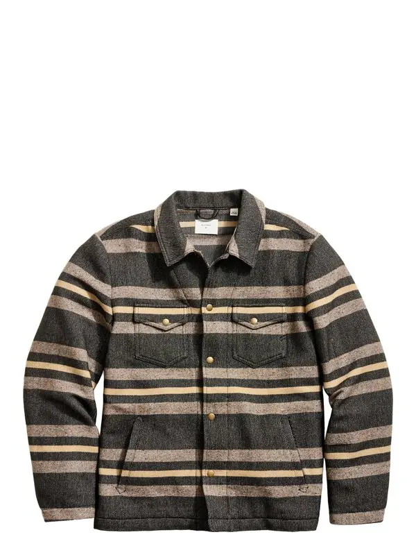 Billy Reid Heirloom Stripe Woodsman Jacket - Asphalt Multi