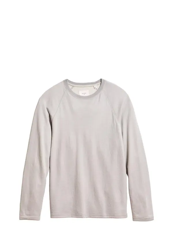 Billy Reid Pima Cotton Blend Raglan Crew - Silver