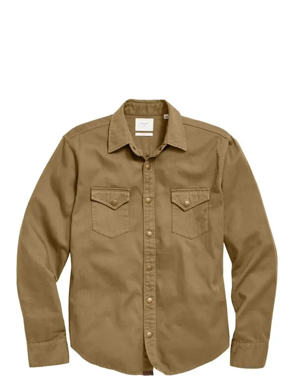 Billy Reid Shoals Twill Shirt - Green