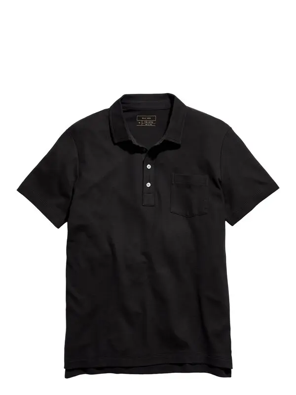 Billy Reid Pique Pensacola Polo - Black