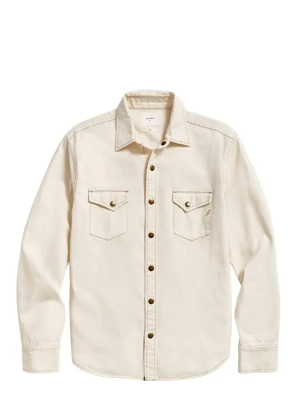 Billy Reid Shoals Twill Shirt - Cream