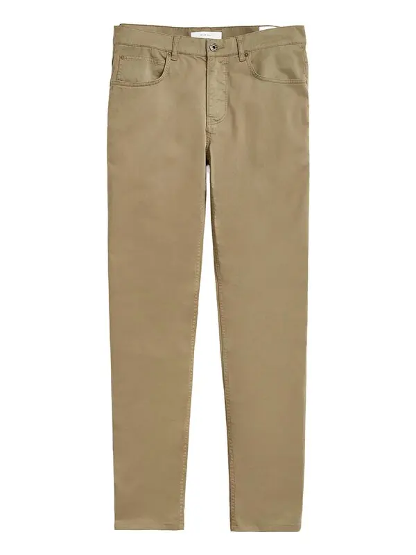 Billy Reid Slim Fit 5-pocket Twill Pants - Green