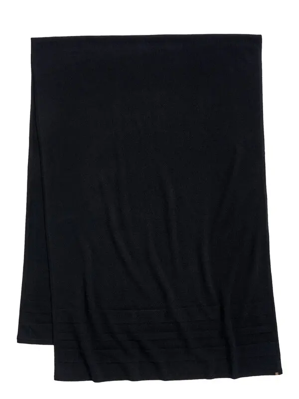 Billy Reid Cashmere Sweater Wrap With Heirloom Ribbon Stripe - Black