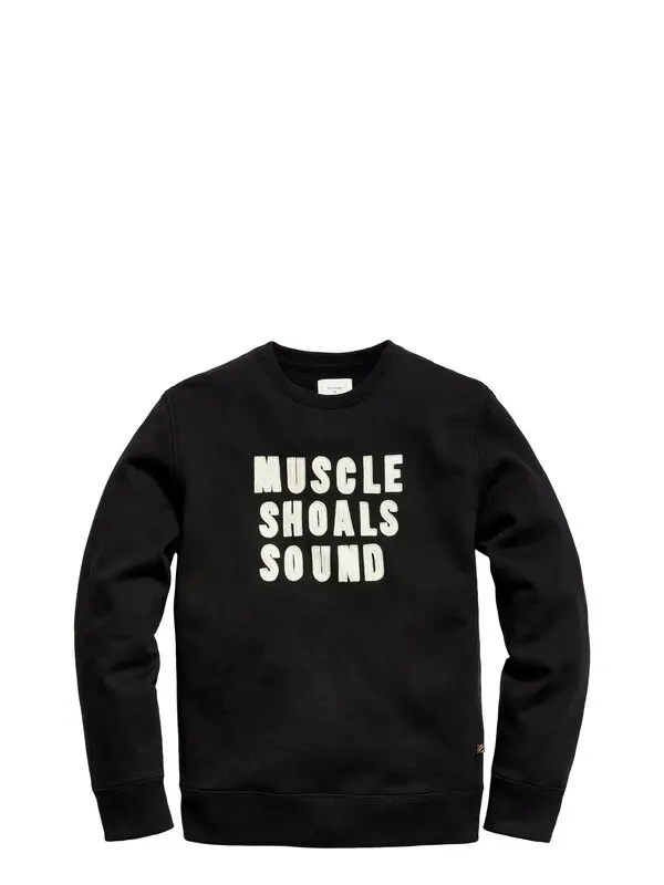 Billy Reid Muscle Shoals Sound Crewneck Sweatshirt - Black