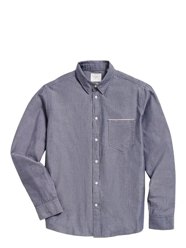 Billy Reid Msl 1-pocket Shirt - Blue