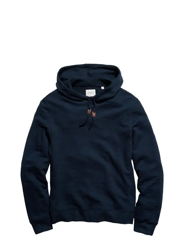 Billy Reid French Terry Hoodie Pullover - Blue