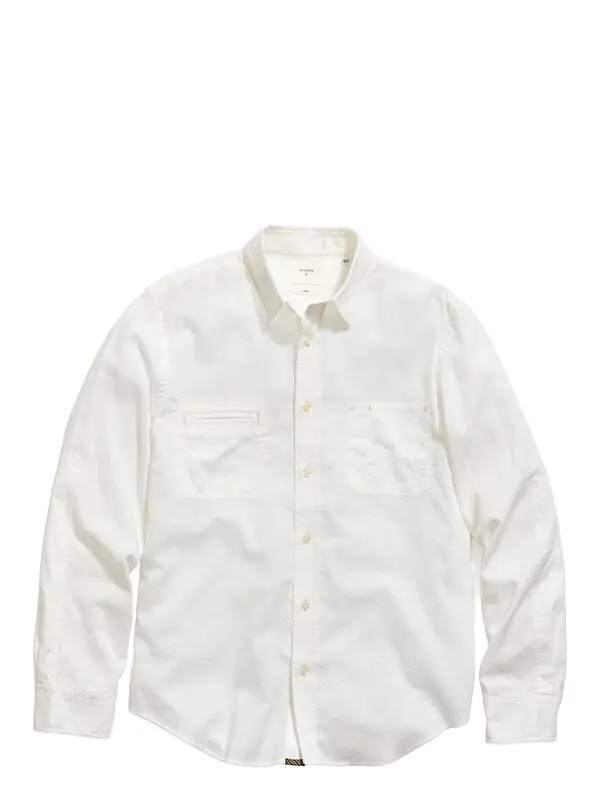 Billy Reid Contrast Stitch Field Shirt - White