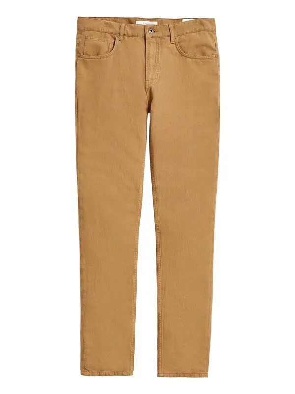 Billy Reid Cotton Linen 5-pocket Pants - Tan