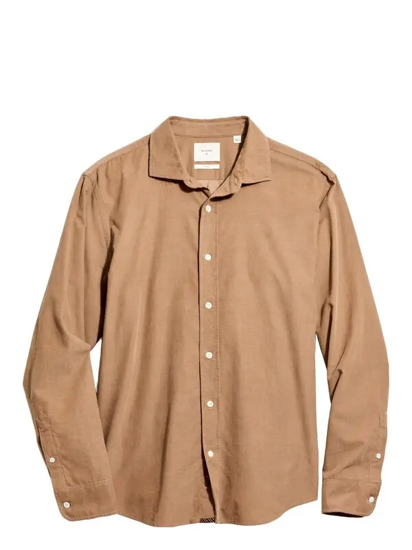 Billy Reid Corduroy Cedar Shirt - Light Brown