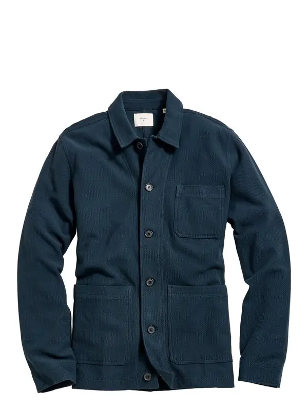 Billy Reid Pique Chore Jacket - Blue