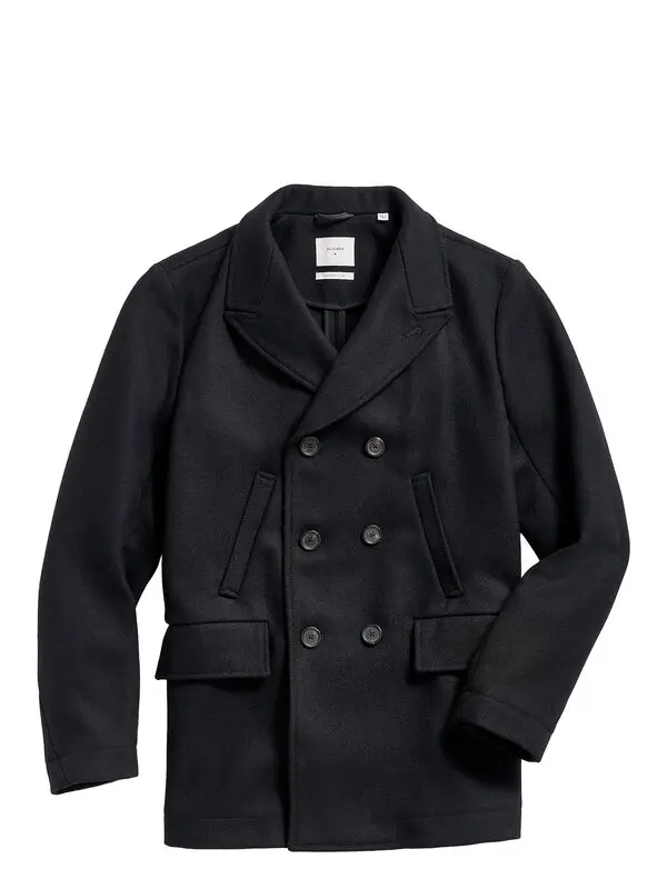 Billy Reid Bond Peacoat - Black