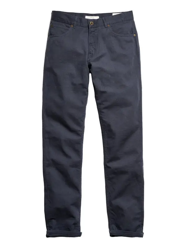 Billy Reid Cotton Linen 5-pocket Pant - Blue