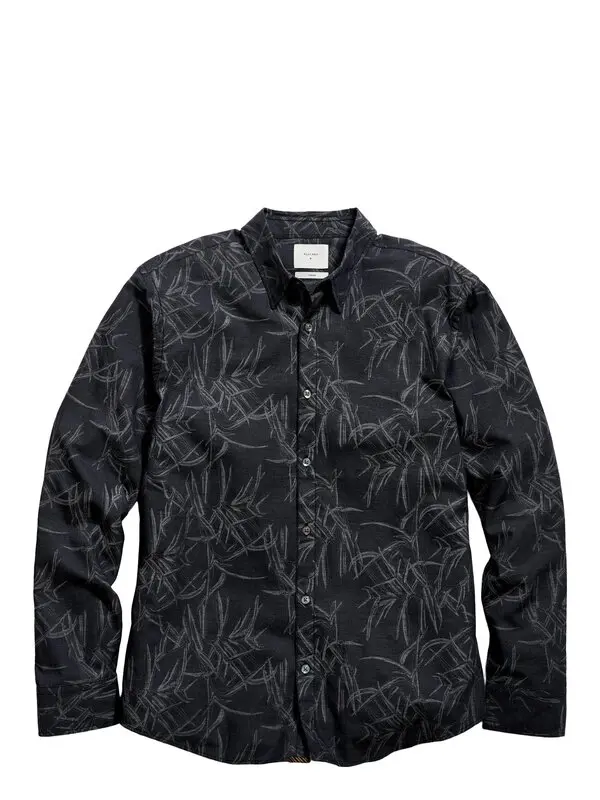 Billy Reid Melange Reeds Wilson Shirt - Black