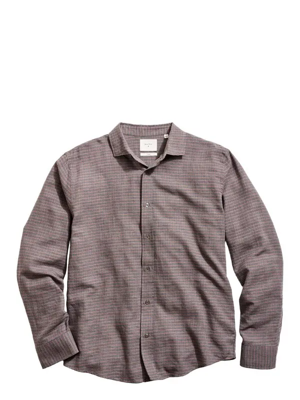 Billy Reid Houndstooth Cedar Shirt - Multi Colored