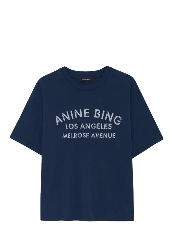 ANINE BING Cade T-shirt - Navy