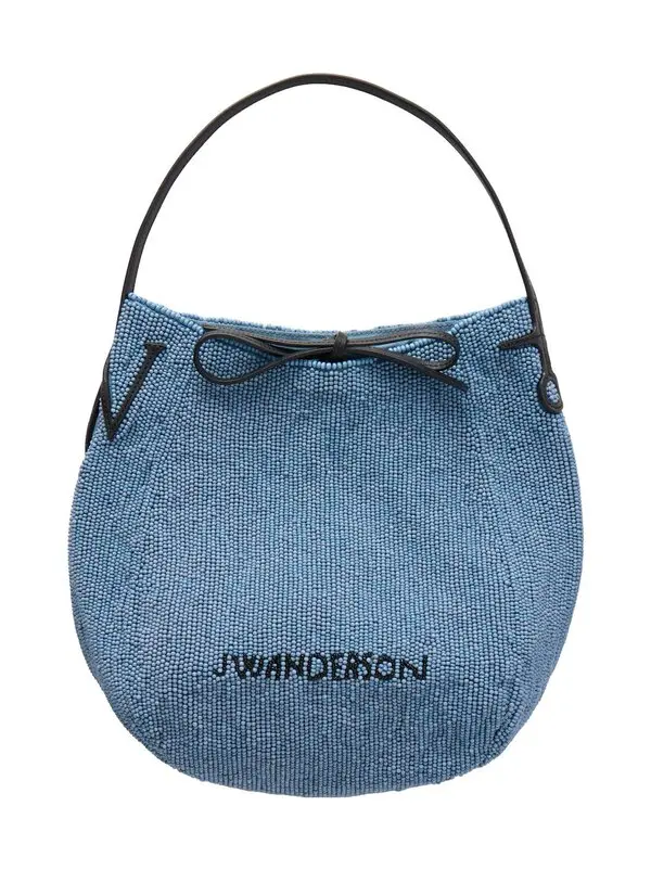 JW Anderson Beaded Canvas Tote - Blue
