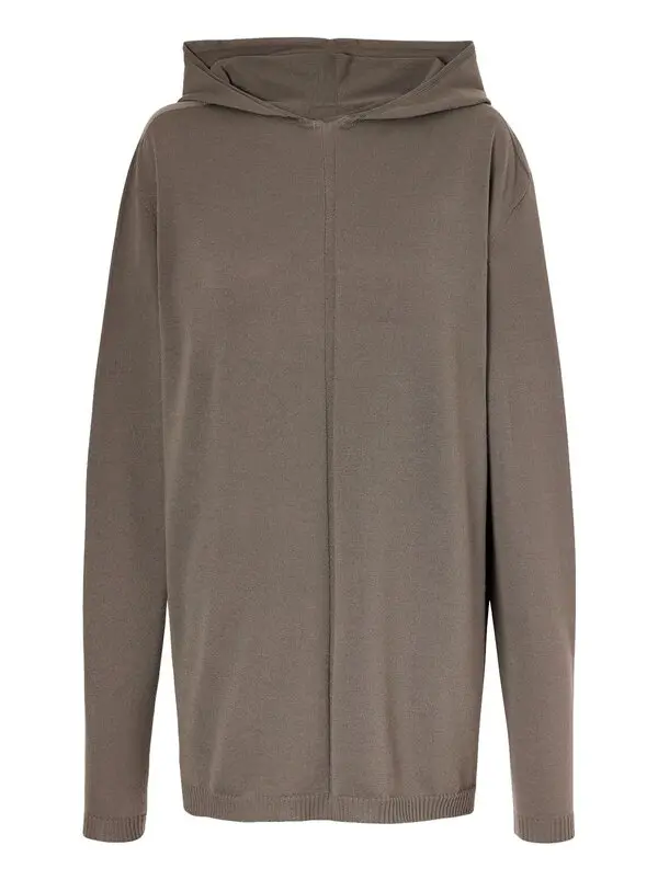 Rick Owens Wool Hoodie - Gray
