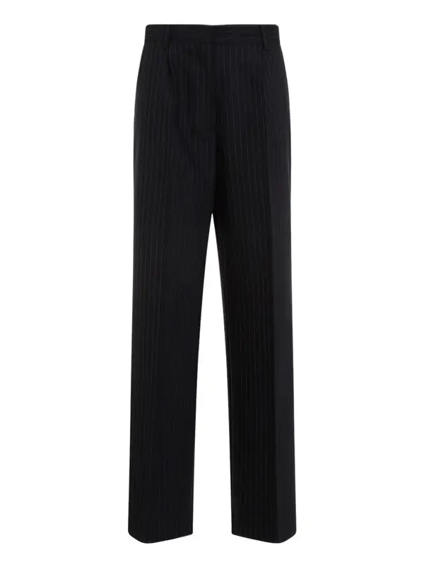 Miu Miu Pinstriped Tailored Trousers - Blue