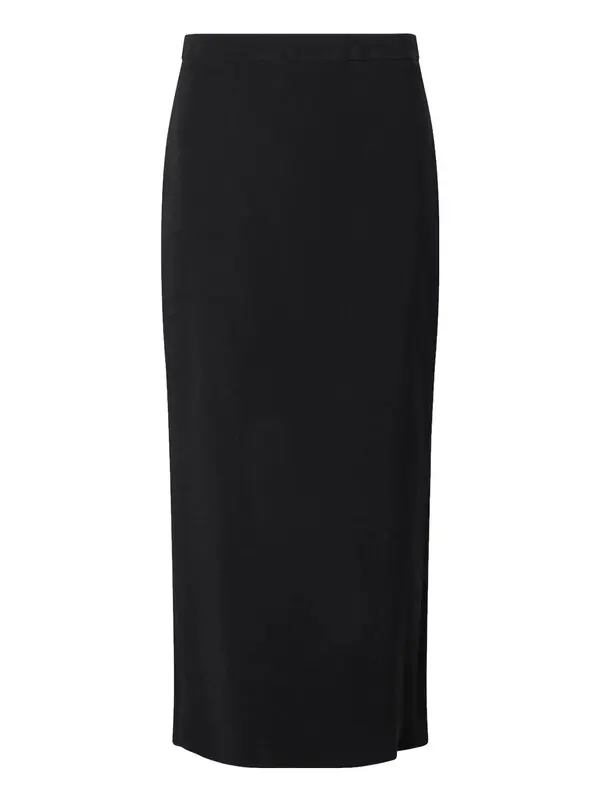 Givenchy Crepe Midi Skirt - Black
