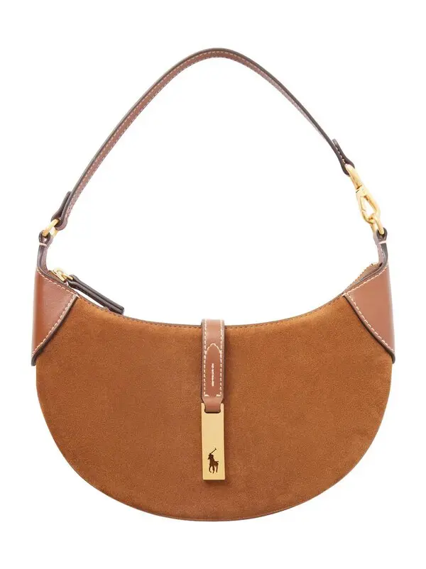 Polo Ralph Lauren Suede Shoulder Bag - Brown
