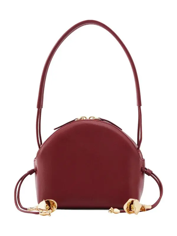 Erdem Flora Leather Shoulder Bag - Red