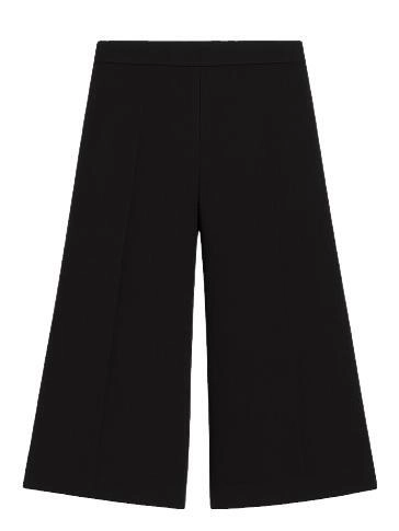 CONQUISTA High-waisted Wide Leg Trousers - Black