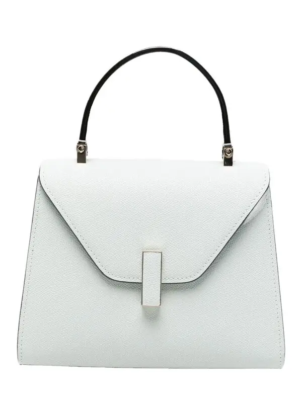 VALEXTRA Iside Mini Leather Handbag - Sky Blue