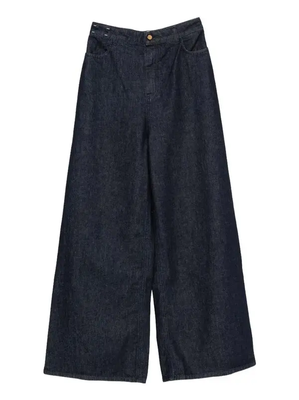 ALYSI Flared Leg Denim Jeans - Blue