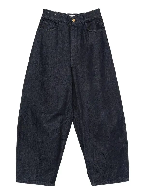 ALYSI Barrel Denim Jeans - Blue