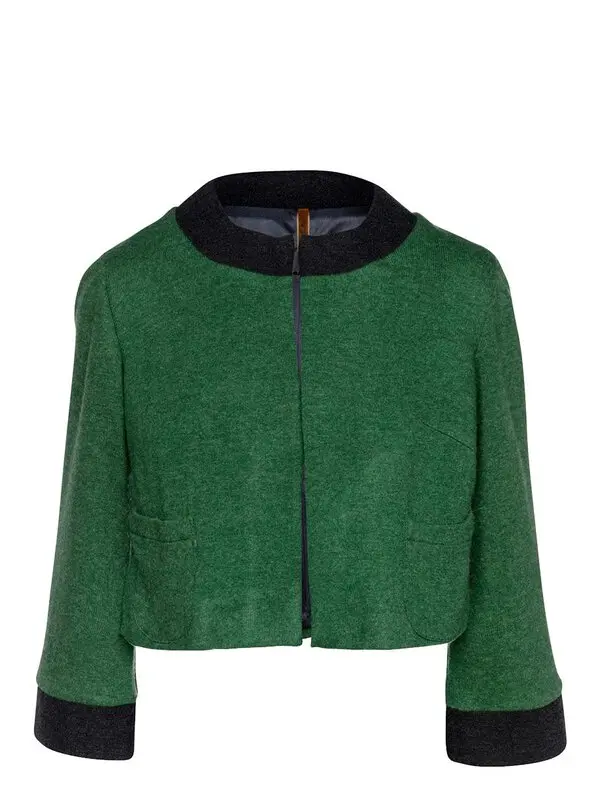 CONQUISTA Long Sleeve Bolero - Green