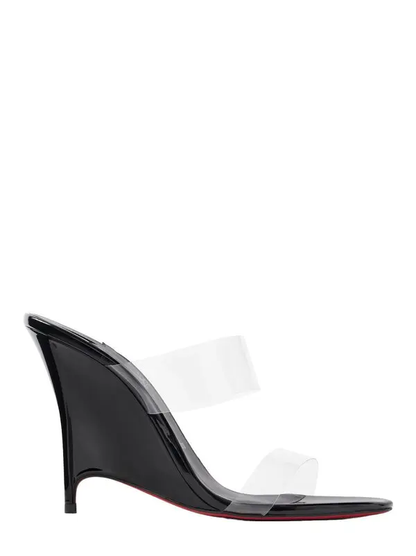 CHRISTIAN LOUBOUTIN Solo Zee 100 Tpu Wedge Sandals - Black