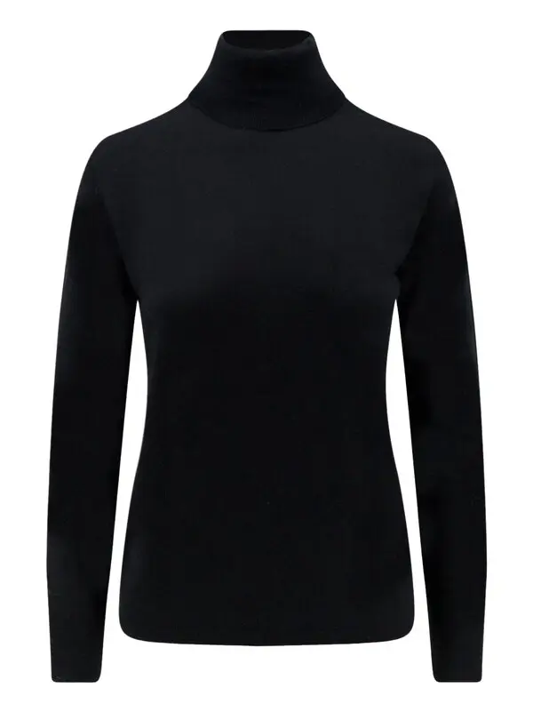 Aspesi Virgin Wool Turtleneck Sweater - Black