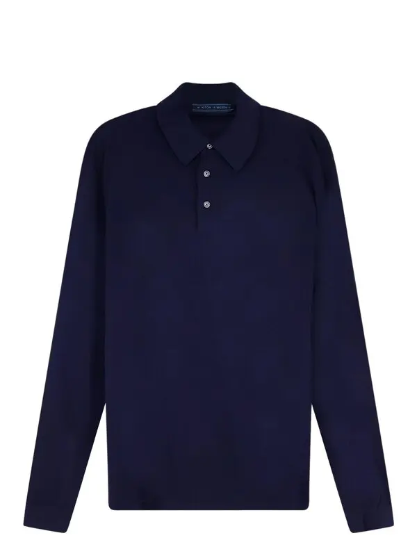 Kiton Wool Polo Shirt - Blue