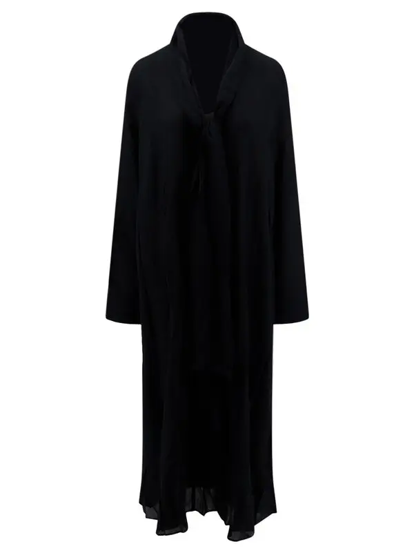 TOTEME Rounded Neckline Recycled Viscose Dress - Black
