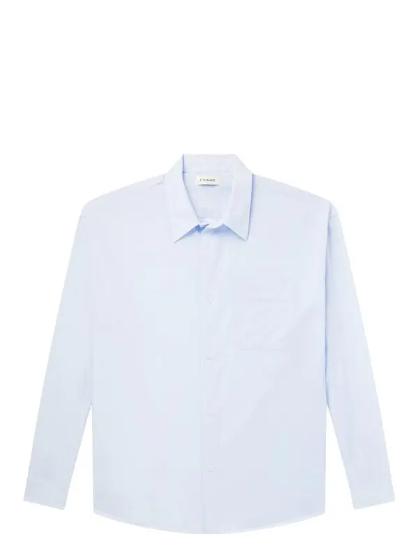 FRAME Cotton-poplin Shirt - Blue