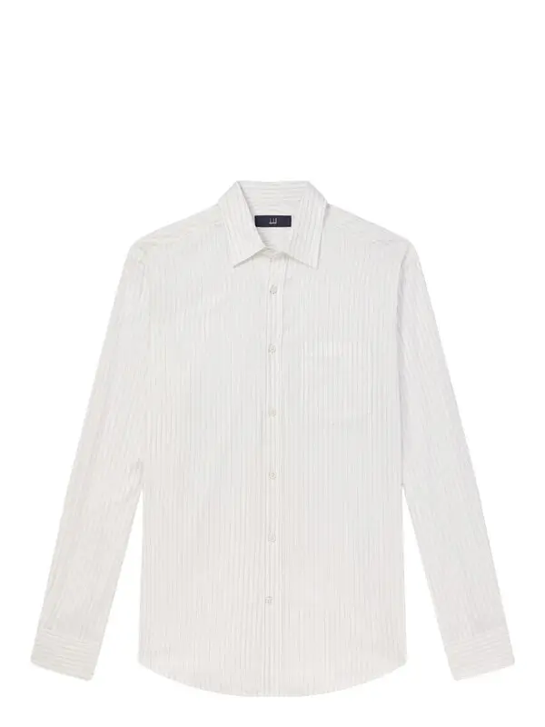 Dunhill Striped Cotton Shirt - White