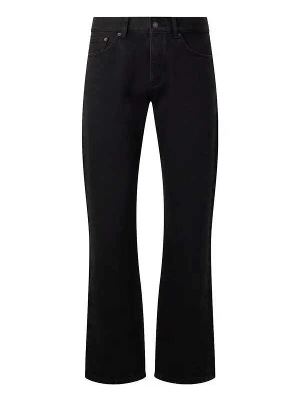 JEANERICA Arrow Straight-leg Cotton Jeans - Black