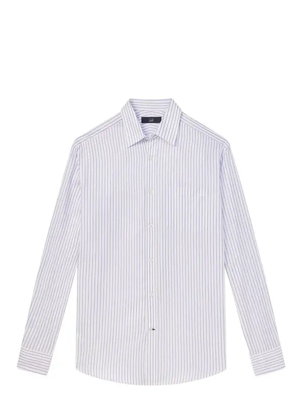 Dunhill Striped Cotton Shirt - Blue