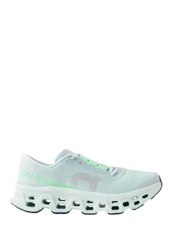 On Cloudmonster Stretch-knit Sneakers - Green