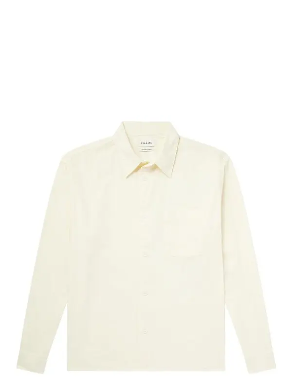 FRAME Cotton-poplin Shirt - White