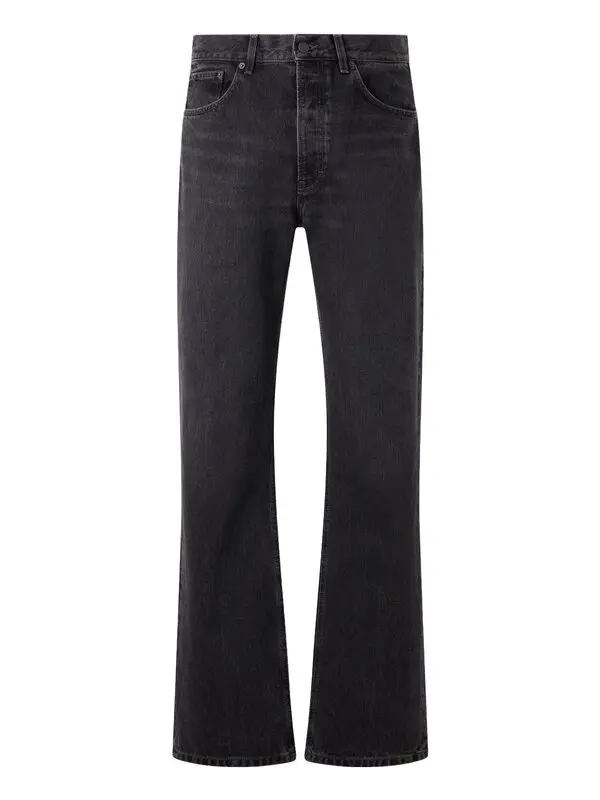JEANERICA Vega Straight-leg Cotton Jeans - Black