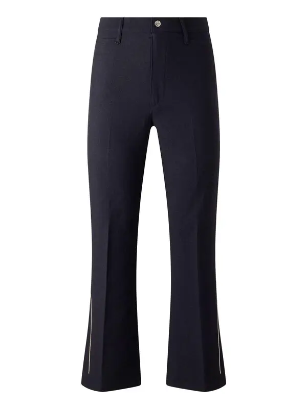 Kapital Daddy's Ox' Flared Twill Trousers - Navy